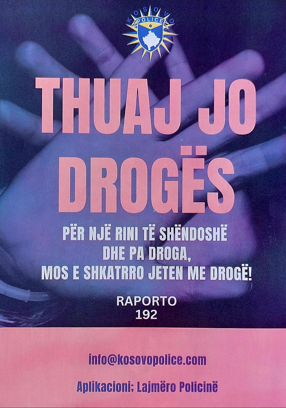 Policia nis fushatën vetëdijësuese “Thuaj jo drogës” – Ekonomia Online